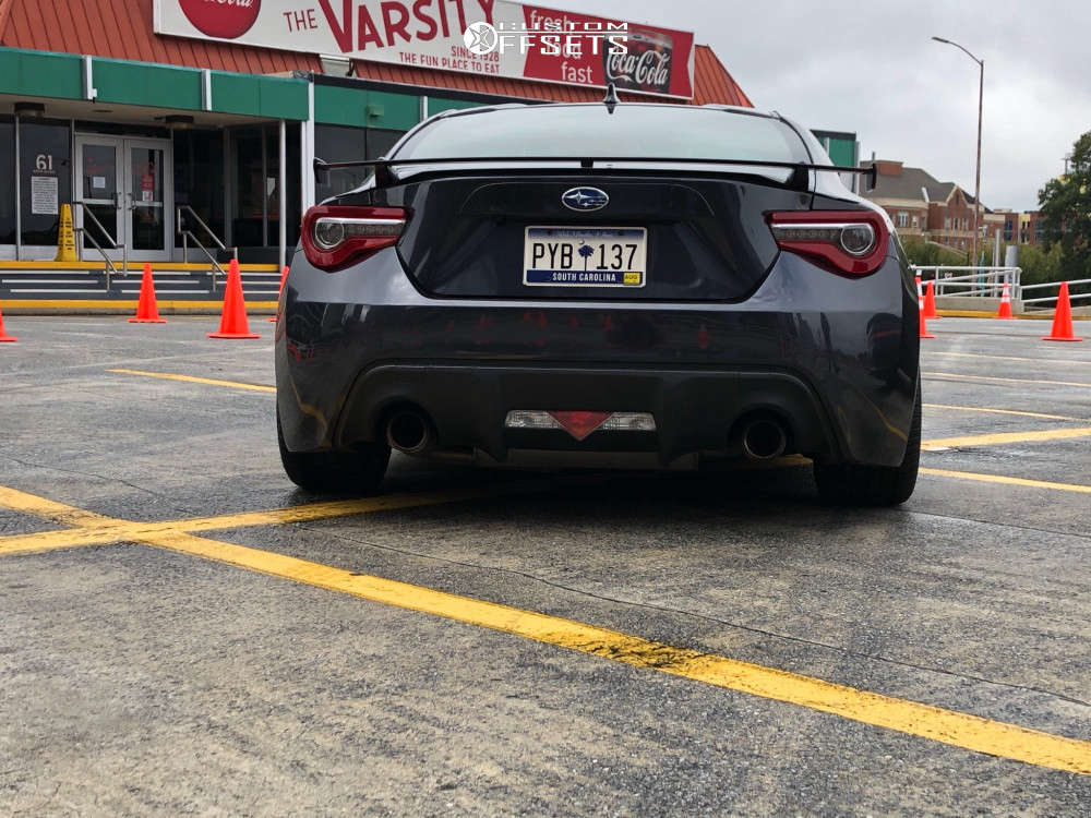 2017 Subaru BRZ with 17x9 40 Konig Dekagram and 245/40R17 Michelin ...