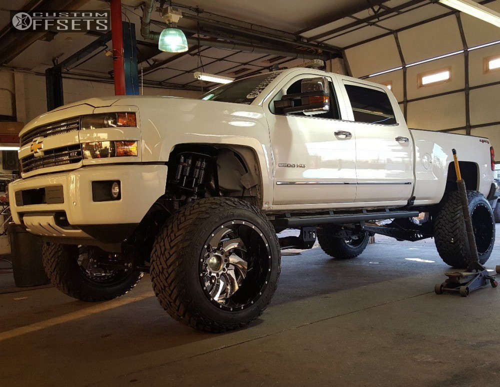2016 Chevrolet Silverado 2500 HD with 24x16 -99 Fuel Cleaver and 40/15 ...
