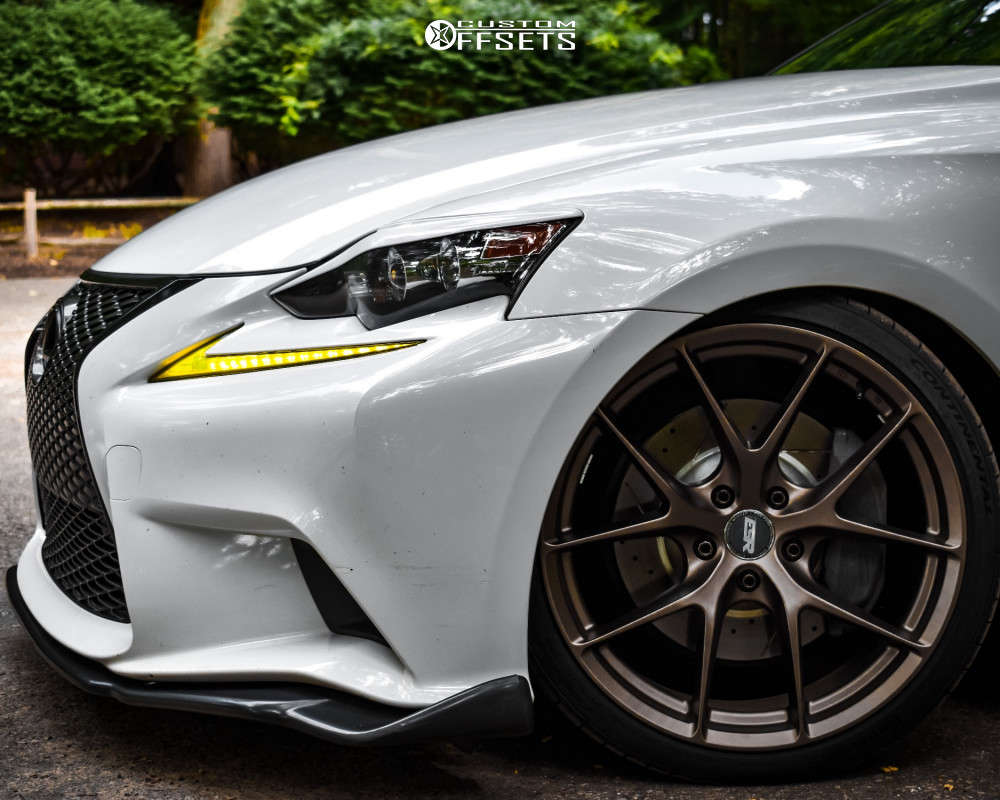 2016 Lexus IS300 with 19x8.5 30 ESR Rf2 and 225/35R19 Continental ...