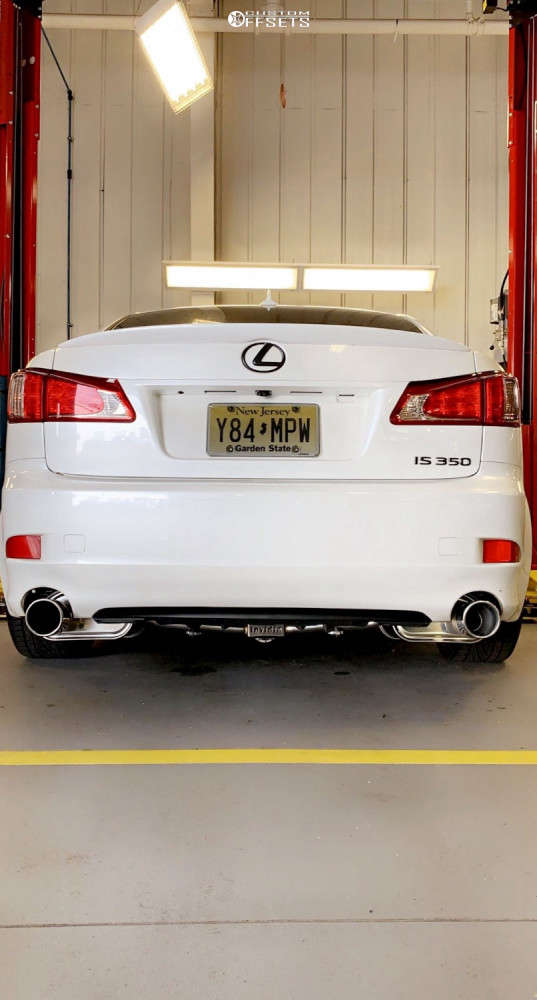 2011 Lexus IS350 with 18x8.5 35 Enkei Raijin and 225/40R18 Continental ...