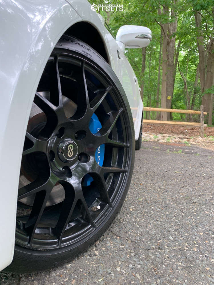 2011 Lexus IS350 with 18x8.5 35 Enkei Raijin and 225/40R18 Continental ...