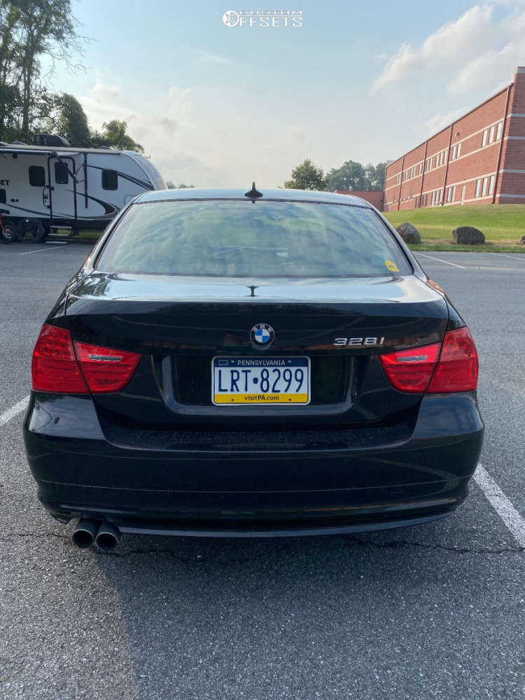 2011 BMW 328i XDrive Wheel Offset Nearly Flush Lowering Springs ...