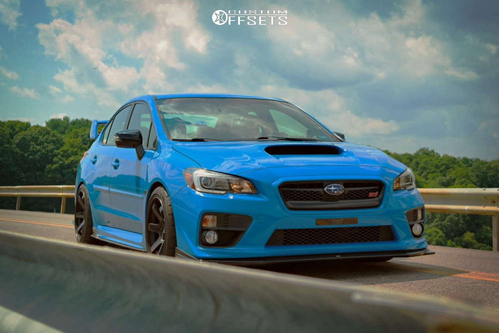 2016 Subaru WRX STI with 18x9.5 35 MST Mt01 and 255/35R18 Firestone ...