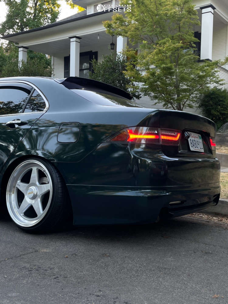 2006 Acura TSX with 18x9.5 22 ESR Cr5 and 215/35R18 Delinte DH2 and ...