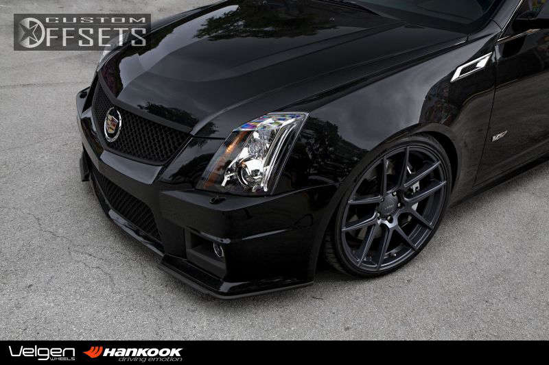 2012 Cadillac CTS-V with 20x9 35 Velgen VMB5 and 255/30R20 Hankook V12 ...