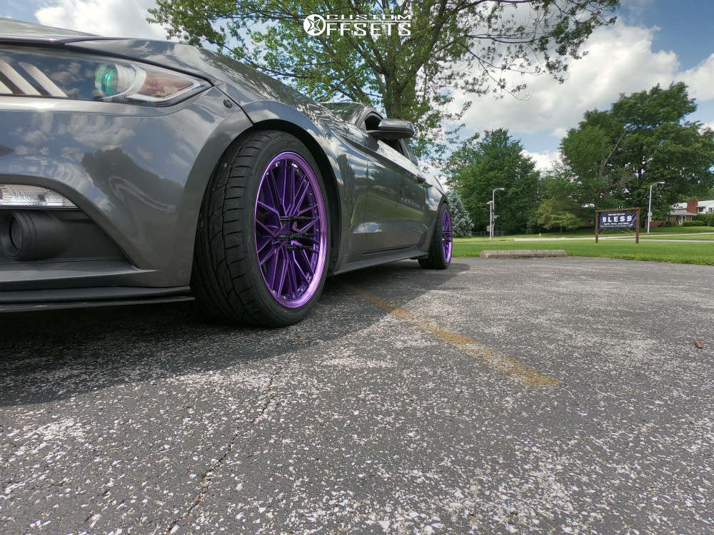 2015 Ford Mustang with 20x9 35 XXR 571 and 265/35R20 Nitto Nt555 G2 and ...