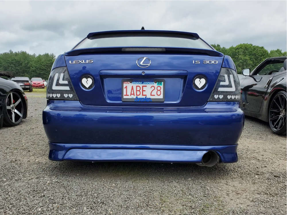 2002 Lexus IS300 with 18x8.5 35 Aodhan Ds01 and 225/35R18 Federal Ss595 ...