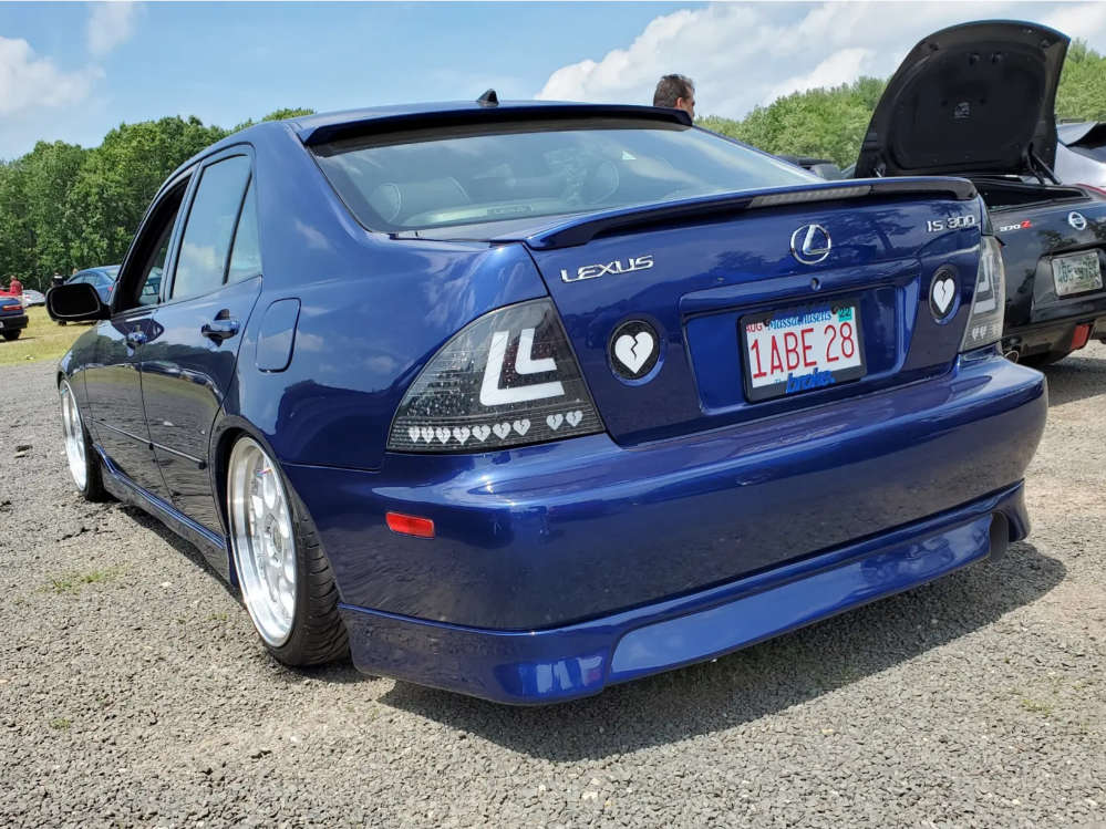 2002 Lexus IS300 with 18x8.5 35 Aodhan Ds01 and 225/35R18 Federal Ss595 ...
