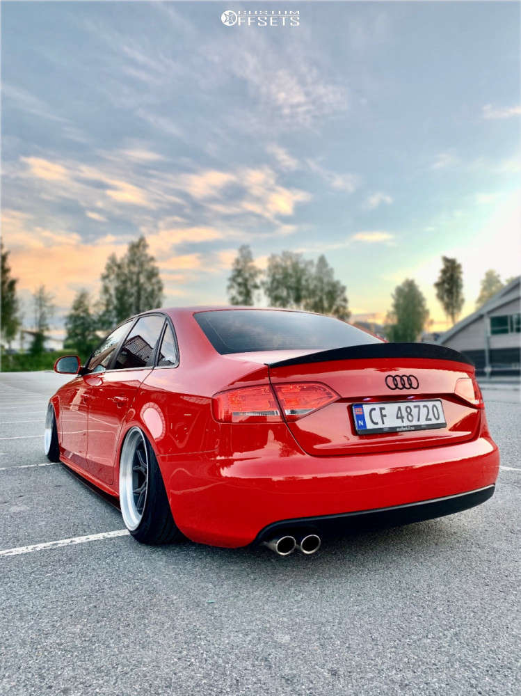 2009 Audi A4 with 18x10.5 22 ESR Cs2 and 225/40R18 Mazzini Eco and Air ...