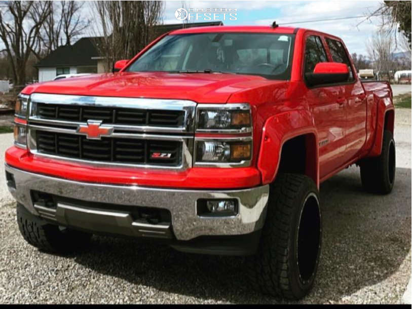 2014 Chevrolet Silverado 1500 with 22x12 -45 Ballistic Yukon and 33 ...