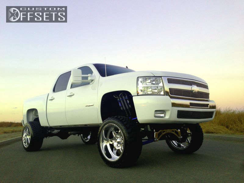 2007 Chevrolet Silverado 1500 with 22x12 -50 Weld Racing Cheyenne and ...