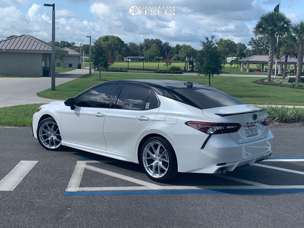 2021 Toyota Camry with 19x8.5 35 Aodhan Aff7 and 245/45R19 Bridgestone ...
