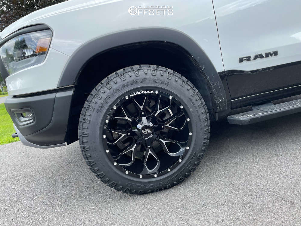2020 Ram 1500 with 20x12 -44 Hardrock Affliction and 33/10.5R20 ...