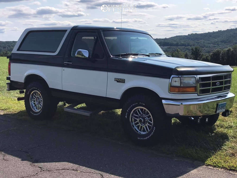 1995 Ford Bronco with 16x8 0 Raceline Split and 285/75R16 BFGoodrich ...