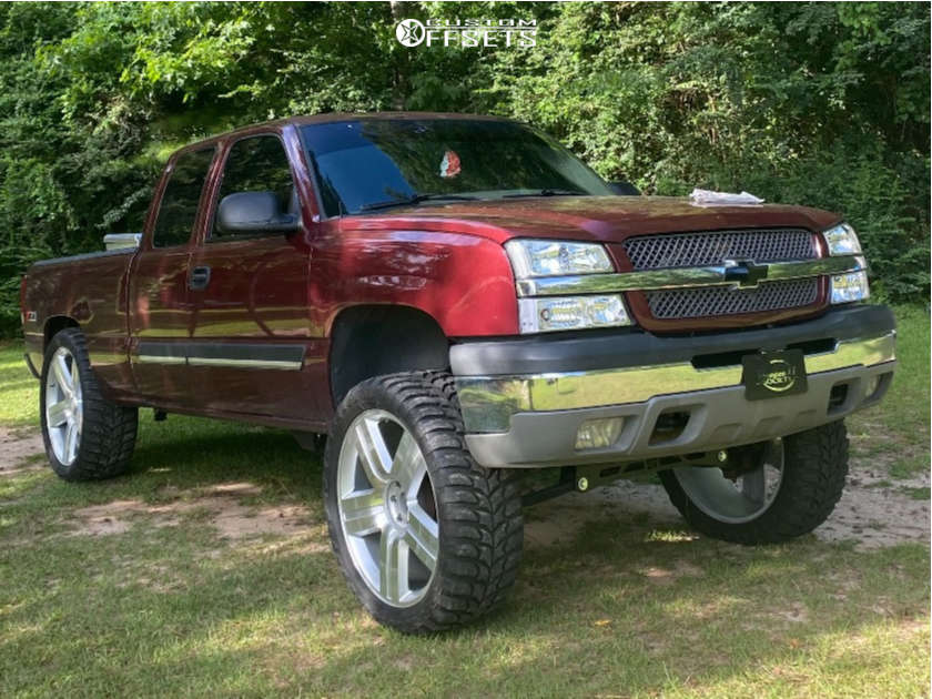 2003 Chevrolet Silverado 1500 with 26x10 Eclipse Replica 258 and 37/13 ...