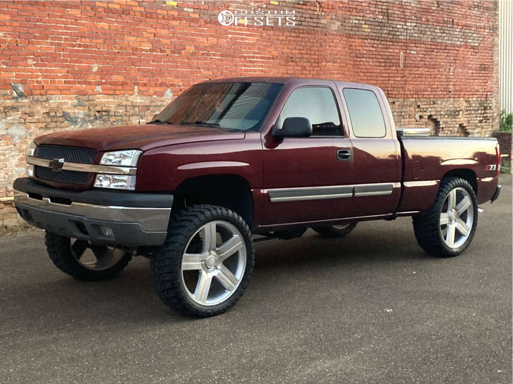 2003 Chevrolet Silverado 1500 with 26x10 Eclipse Replica 258 and 37/13 ...