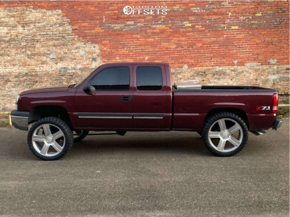 2003 Chevrolet Silverado 1500 with 26x10 Eclipse Replica 258 and 37/13 ...