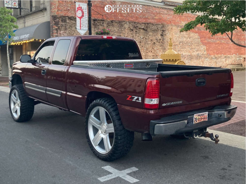 2003 Chevrolet Silverado 1500 with 26x10 Eclipse Replica 258 and 37/13 ...