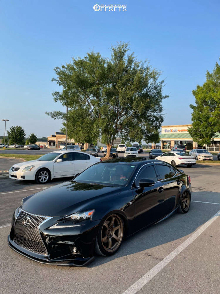 2014 Lexus IS250 with 18x9.5 38 Rays Engineering 57dr and 255/35R18 ...