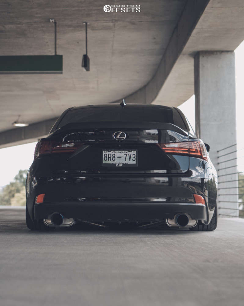 2014 Lexus IS250 with 18x9.5 38 Rays Engineering 57dr and 255/35R18 ...