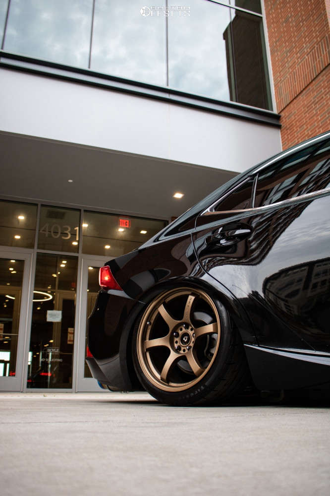 2014 Lexus IS250 with 18x9.5 38 Rays Engineering 57dr and 255/35R18 ...