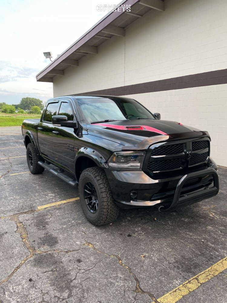 2018 Ram 1500 with 18x9 -12 Raceline Gauge and 35/12.5R18 BFGoodrich ...