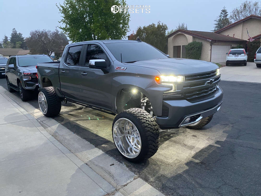 2019 Chevrolet Silverado 1500 with 26x16 -101 Intro ID350 and 37/13 ...