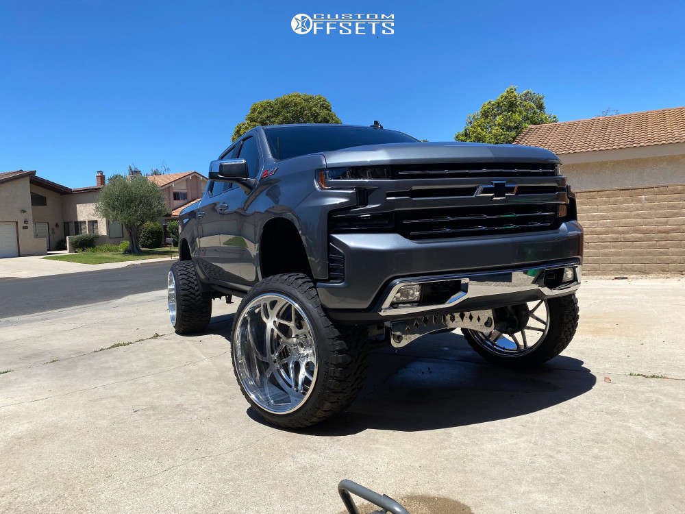 2019 Chevrolet Silverado 1500 with 26x16 -101 Intro ID350 and 37/13 ...