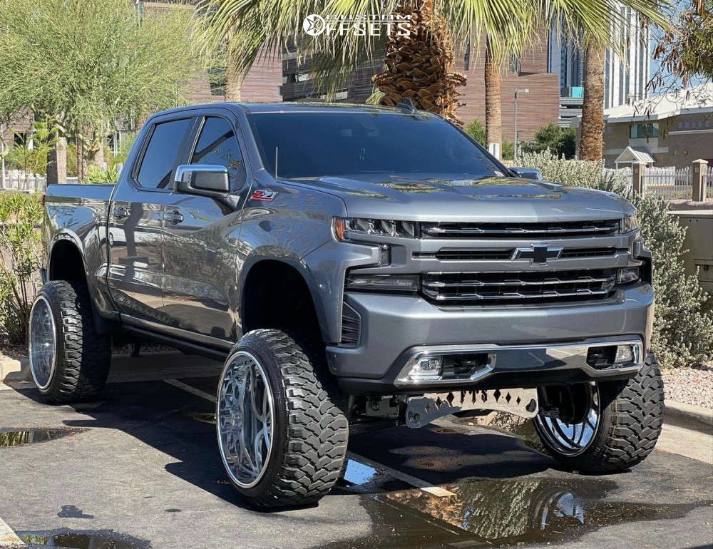 2019 Chevrolet Silverado 1500 with 26x16 -101 Intro ID350 and 37/13 ...