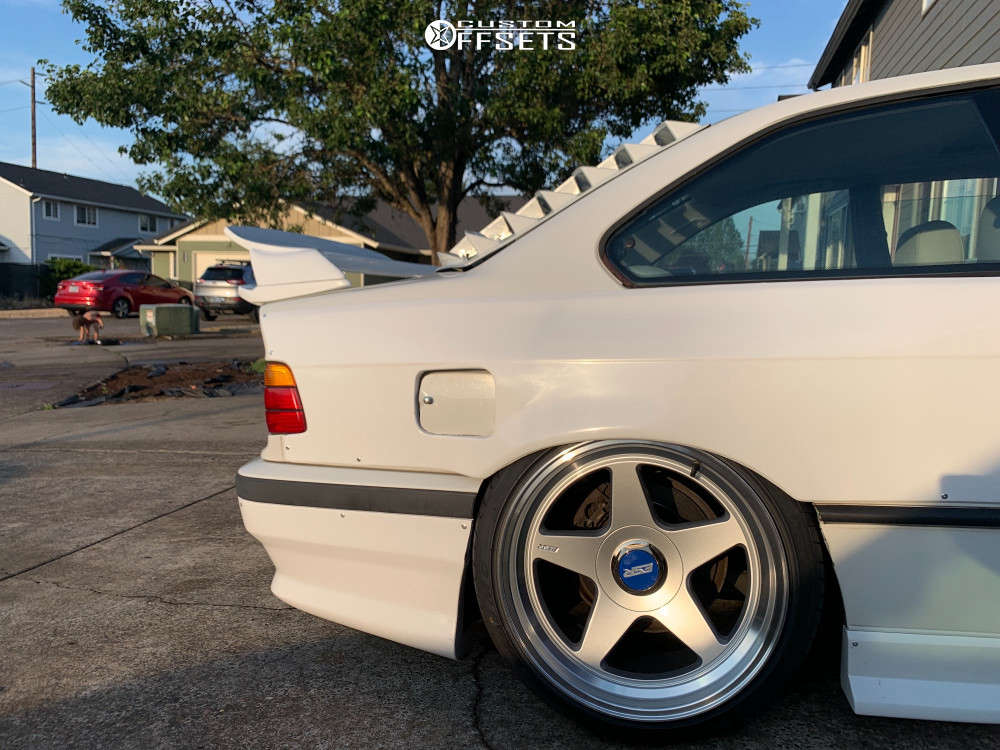 1994 BMW 325is with 18x10.5 15 ESR Forged CR5 and 225/40R18 Cosmo and ...