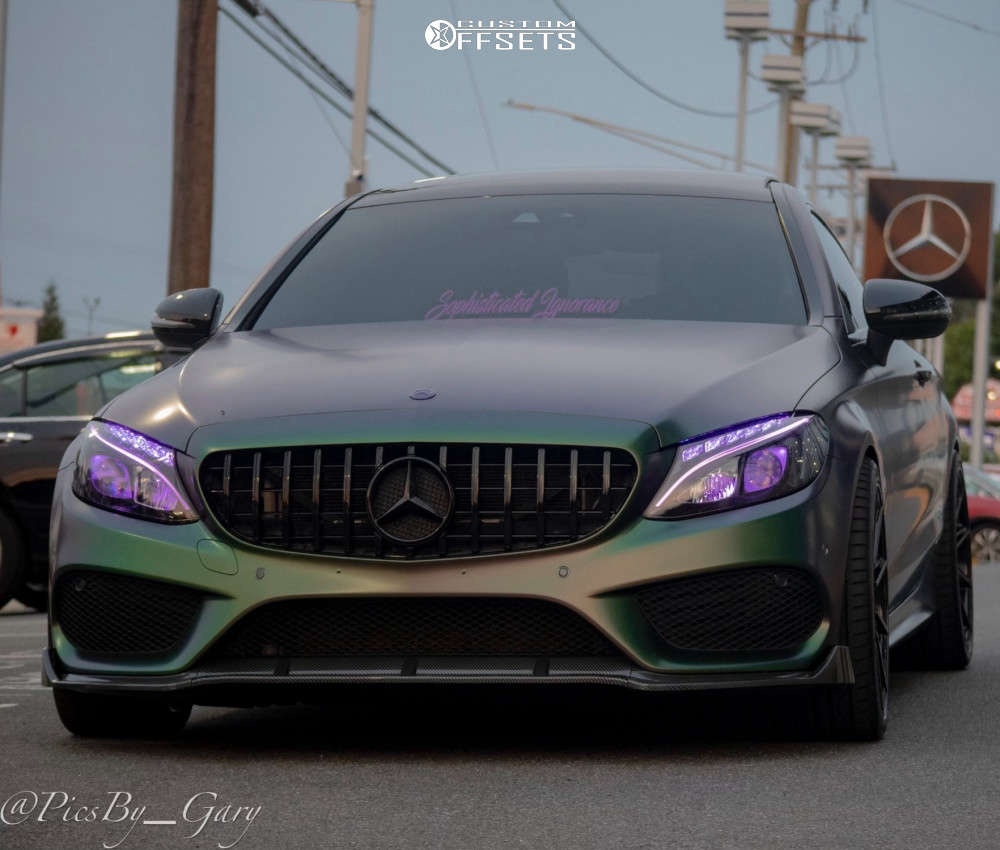 2017 Mercedes-Benz C300 with 19x8.5 30 Verde Quantum and 245/35R19 ...