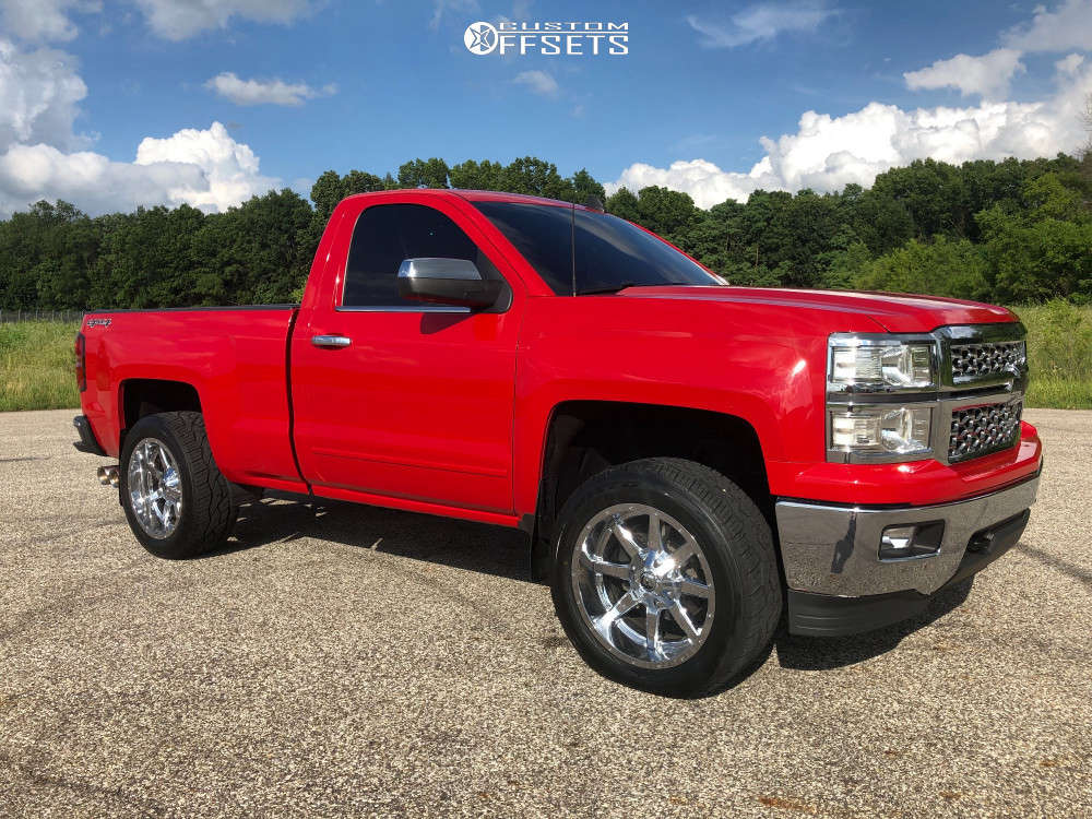2015 Chevrolet Silverado 1500 with 20x10 -24 Fuel Maverick and 285 ...