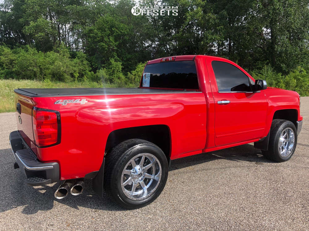 2015 Chevrolet Silverado 1500 with 20x10 -24 Fuel Maverick and 285 ...