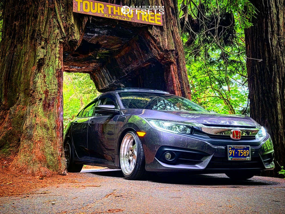 2018 Honda Civic with 18x9.5 22 MST Mt15 and 215/40R18 Otani Kc2000 and ...