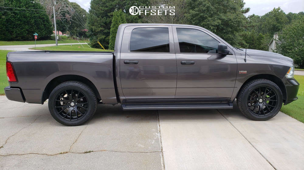 2015 Ram 1500 with 22x10 25 Factory Reproductions Fr70 and 305/45R22 ...