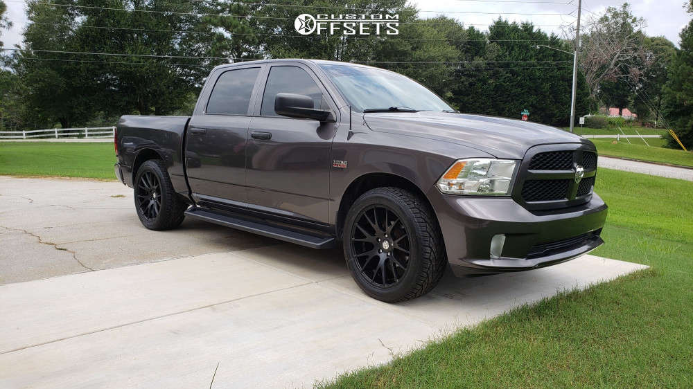 2015 Ram 1500 with 22x10 25 Factory Reproductions Fr70 and 305/45R22 ...