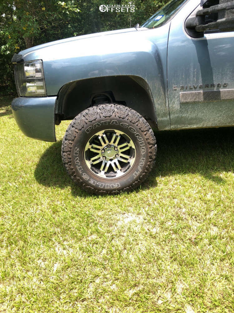 2008 Chevrolet Silverado 1500 with 17x8.5 18 Vision Warrior and 275 ...
