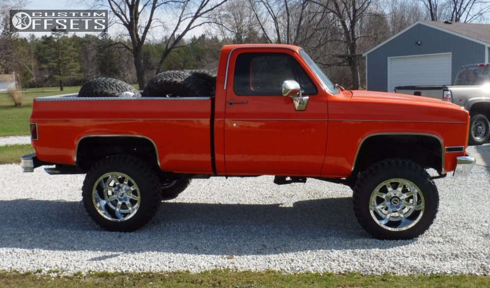 1983 Chevrolet K10 with 20x14 -76 Fuel 536 and 35/13.5R20 RBP Repulsor ...