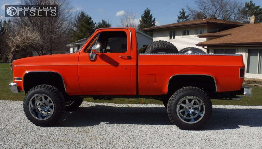 1983 Chevrolet K10 with 20x14 -76 Fuel 536 and 35/13.5R20 RBP Repulsor ...