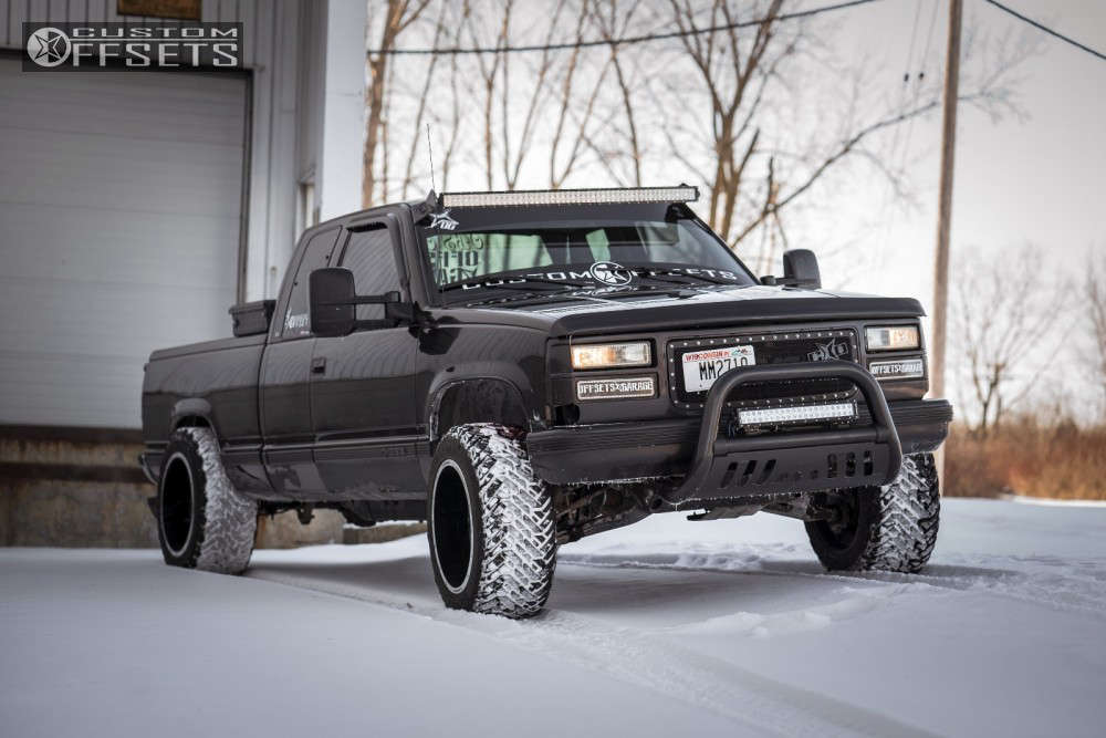 1998 Chevrolet K1500 with 20x12 -51 Vision Cannibal and 33/12.5R20 Fuel ...