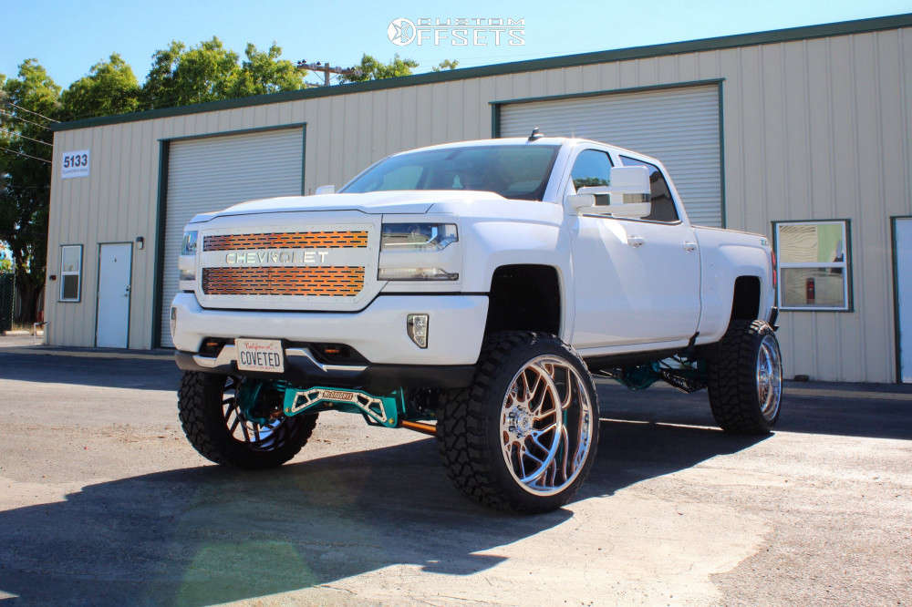 2018 Chevrolet Silverado 1500 with 26x14 -76 TIS F51P1 and 37/14.5R26 ...