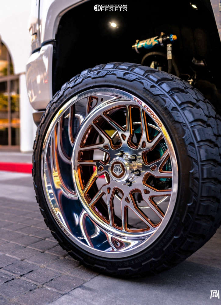 2018 Chevrolet Silverado 1500 with 26x14 -76 TIS F51P1 and 37/14.5R26 ...