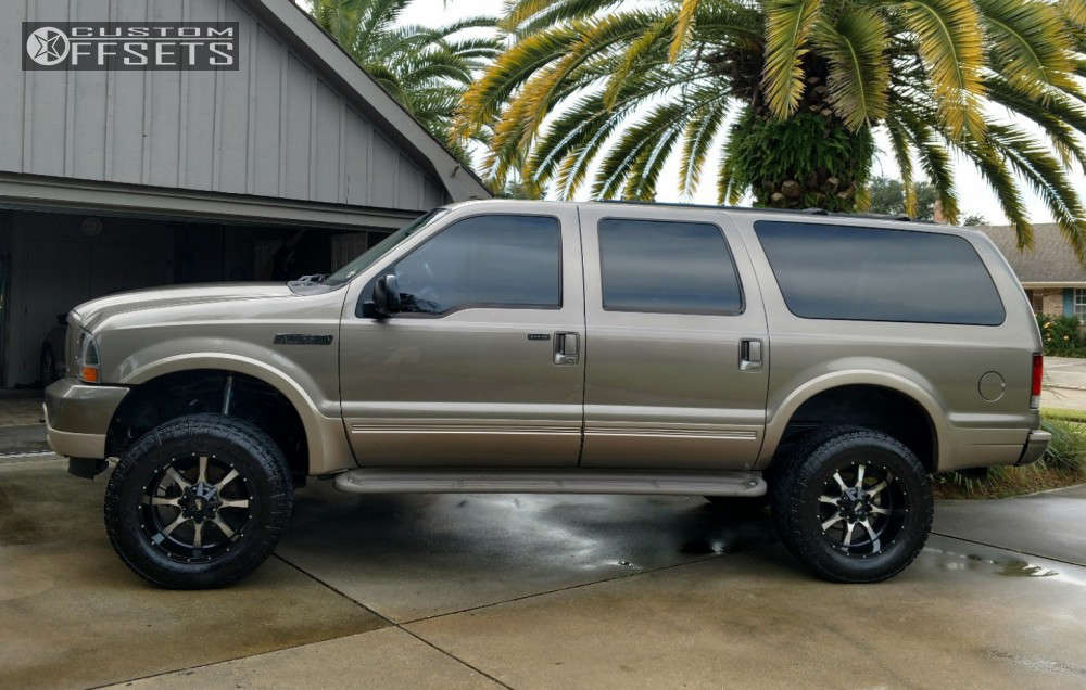 2003 Ford Excursion with 20x10 -24 Moto Metal Mo970 and 305/55R20 Nitto ...
