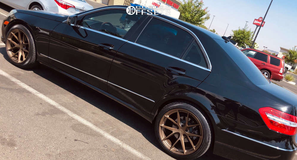 2011 Mercedes-Benz E350 with 19x9.5 35 Aodhan Aff7 and 245/40R19 Ohtsu ...