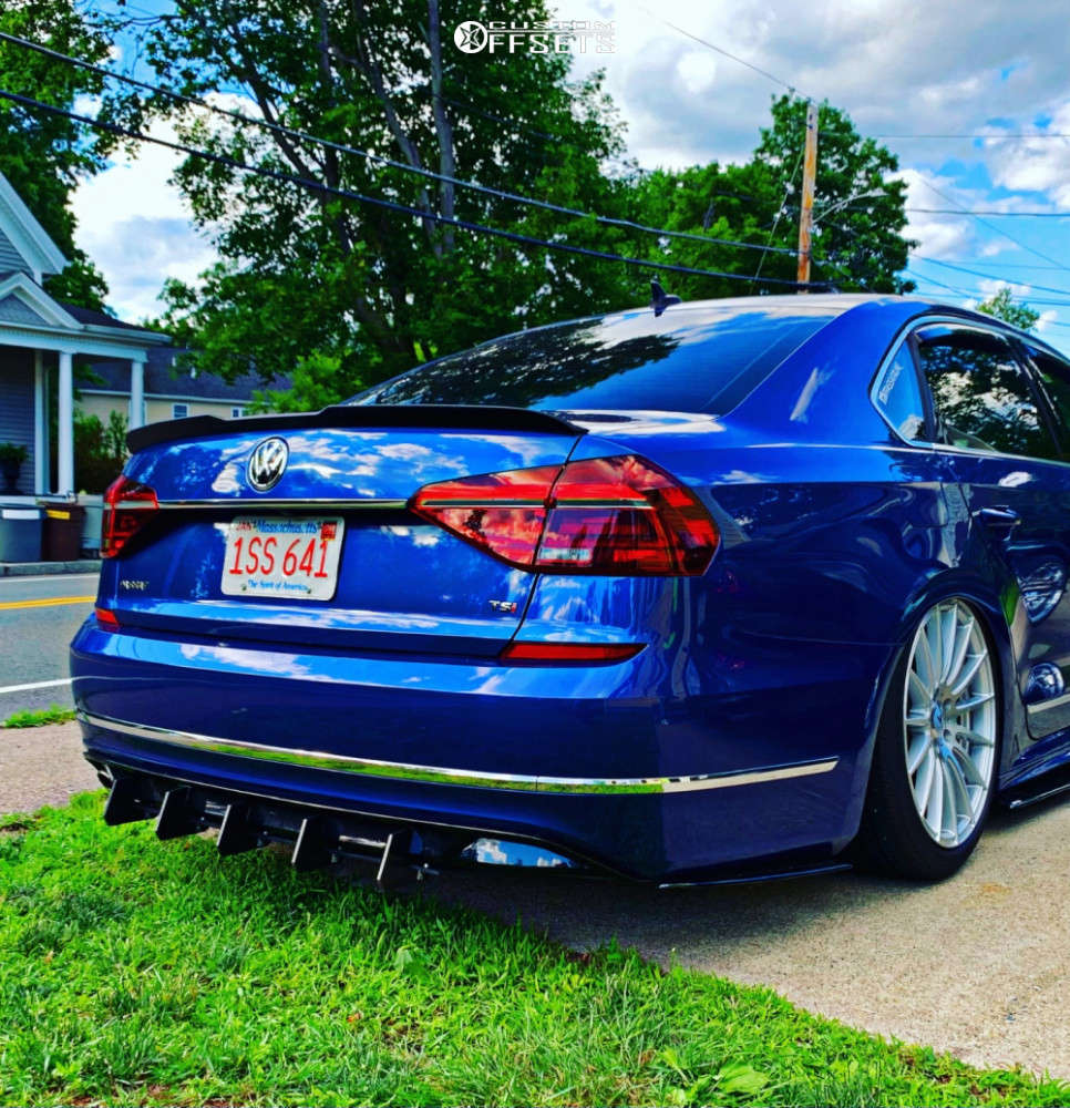 2017 Volkswagen Passat with 19x8.5 38 Asanti Abl-14 and 235/40R19 ...
