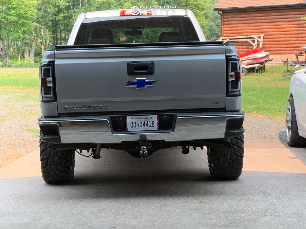 2016 Chevrolet Silverado 1500 with 20x10 -25 Vision Razor and 33/12 ...