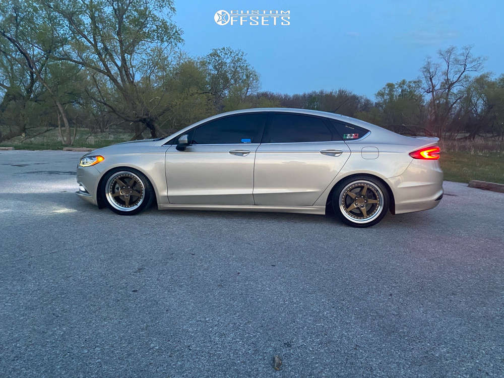 2018 Ford Fusion with 18x8.5 35 Aodhan Ds05 and 245/40R18 Achilles At ...
