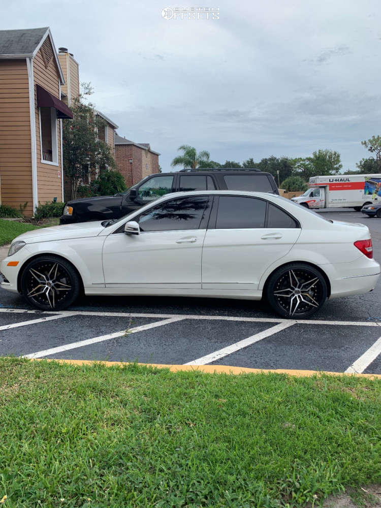 2012 Mercedes-Benz C300 with 19x8.5 35 Marquee Luxury M3259 and 245 ...