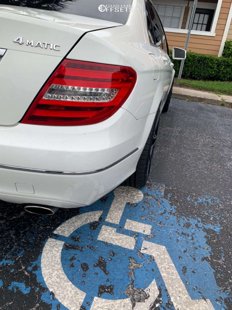 2012 Mercedes-Benz C300 with 19x8.5 35 Marquee Luxury M3259 and 245 ...