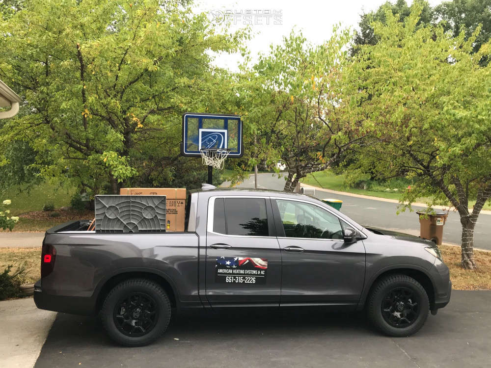 2021 Honda Ridgeline with 18x8 0 Black Rhino Overland and 275/70R18 ...